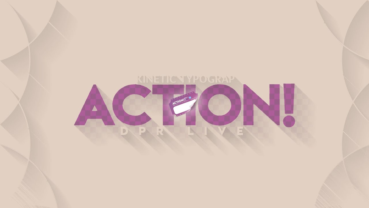 DPR LIVE - ACTION! 키네틱 타이포그래피 (개인파트) - YouTube