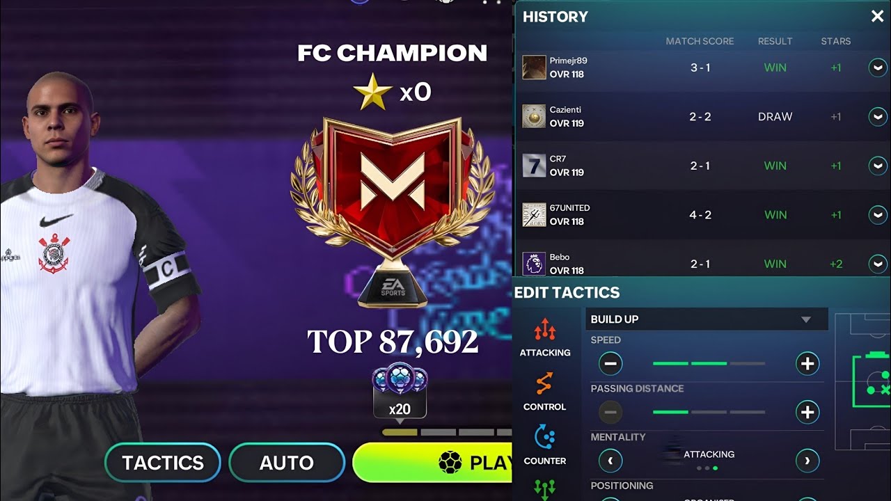 Best Manager Mode Tactics To Hit 50 Stars - FC MOBILE 26 TUTORIAL - YouTube
