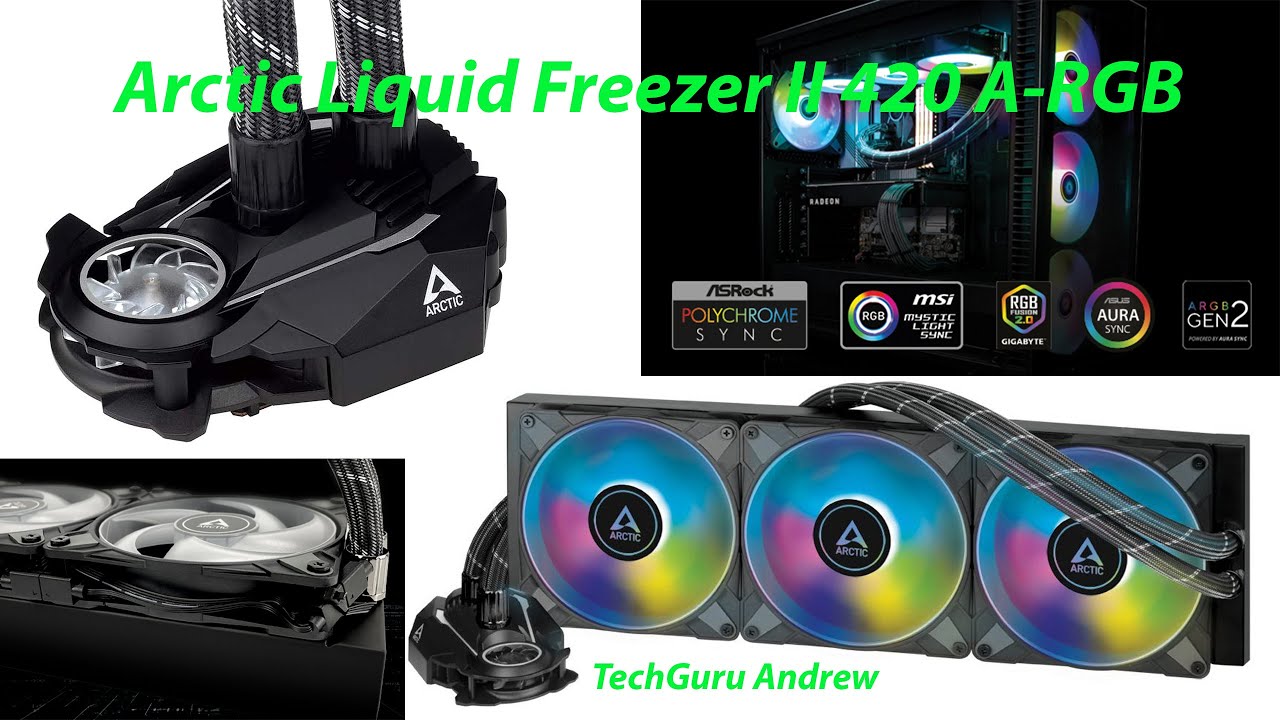 Arctic Liquid Freezer II 420 A-RGB - YouTube