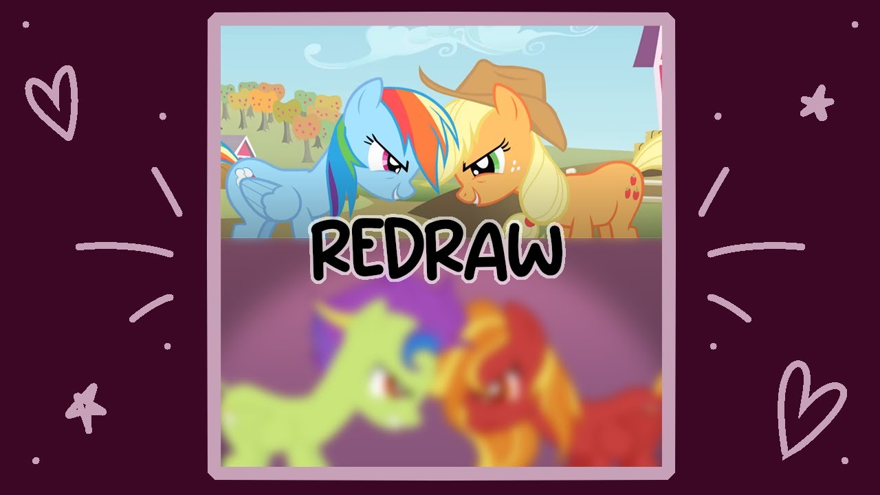 MLP SCENE REDRAW - Speedpaint - YouTube