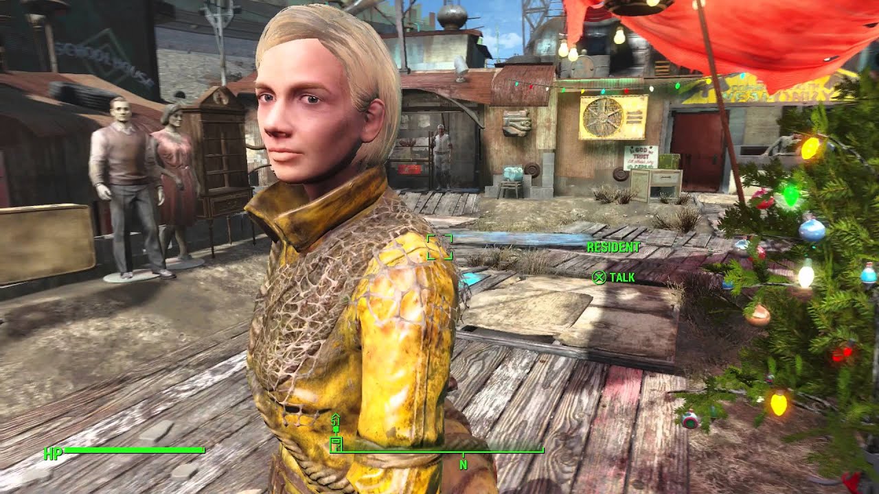Fallout 4 - Diamond City Market Lit Up with Christmas Decorations ...
