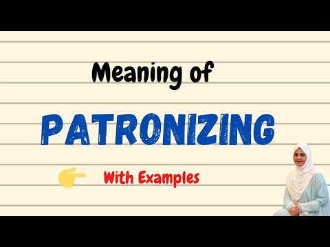 Daily vocabulary | Patronizing Meaning | Vocabgram - YouTube