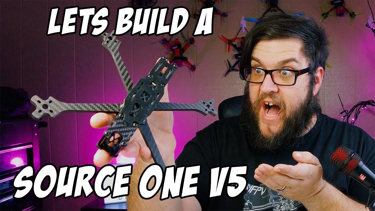 TBS Source One v5 FPV freestyle frame complete assembly guide // Bacon ...