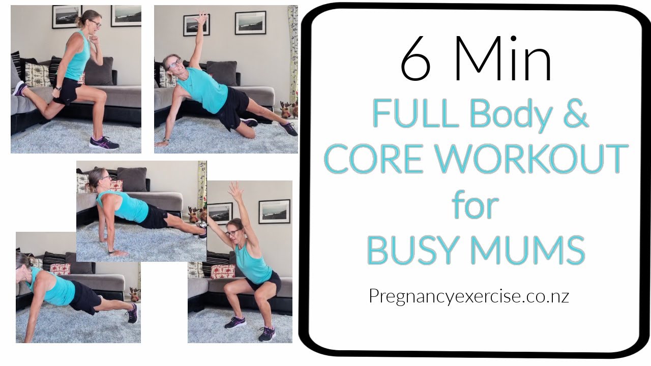 6 MIN Full Body & CORE Workout for Busy Mums - YouTube