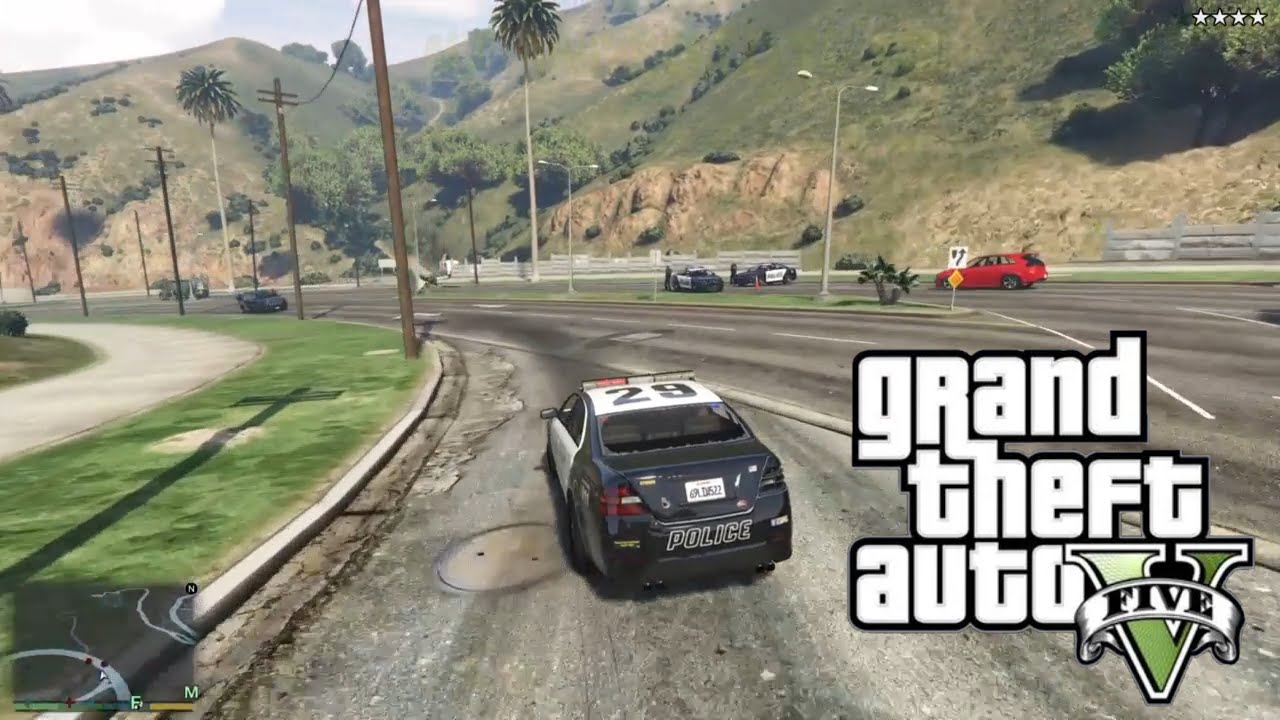 High Speed Police Chase In Stolen Police Car Grand Theft Auto V Youtube