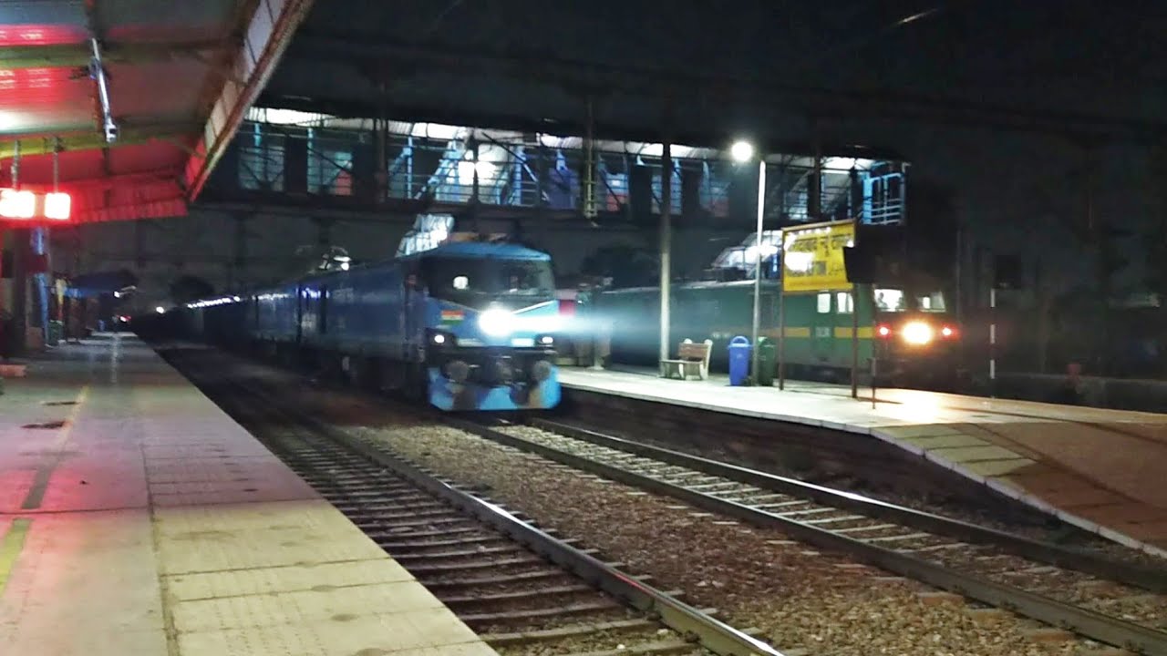 High Speed Action of India's Most Powerful Locomotive WAG-12 Loco No ...