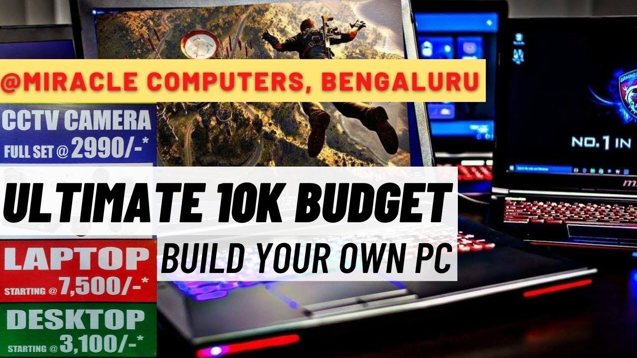 10K BUDGET PC | Best Video Editing laptop | Miracle Computers, SP ROAD, Bangalore - YouTube