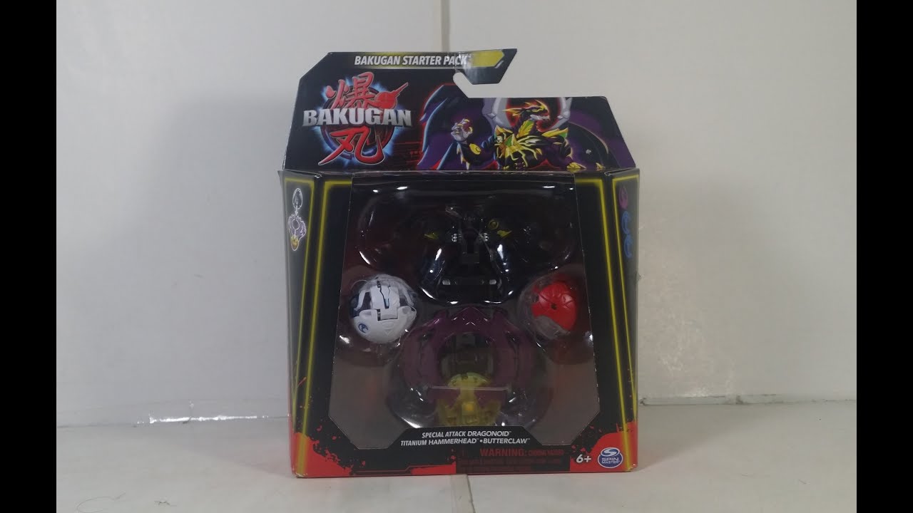 Bakugan Gen 3 Purple Gold Special Attack Dragonoid Starter Pack review ...