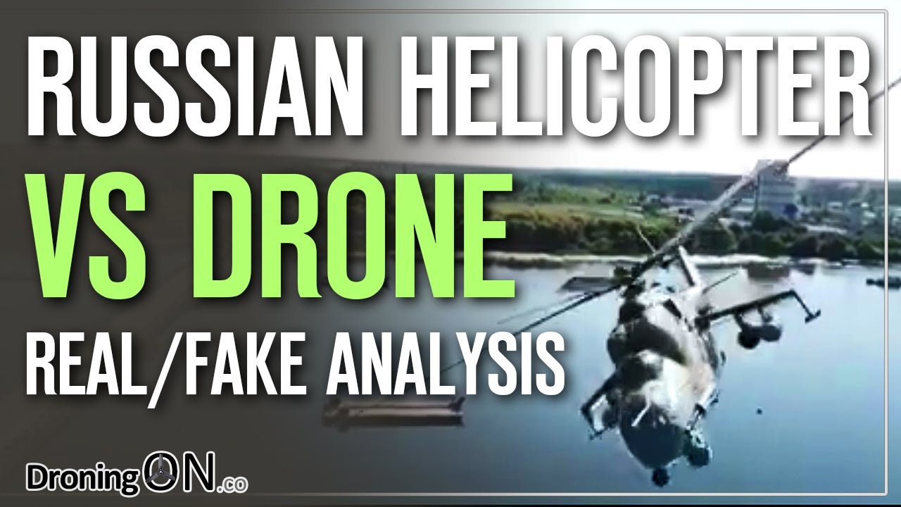 Drone Near-Miss with Russian Mi-24 Helicopter - Dramatic, but Real ...
