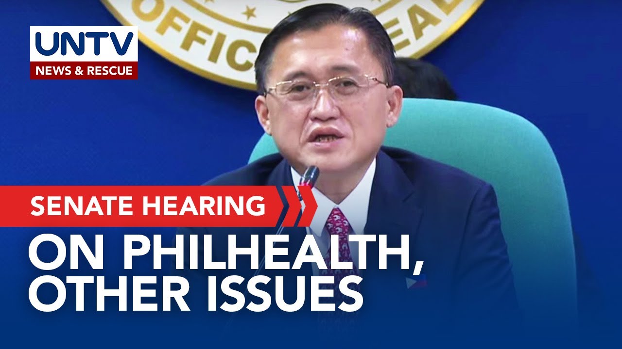 Senate hearing on health-related issues, PhilHealth fund transfer - YouTube