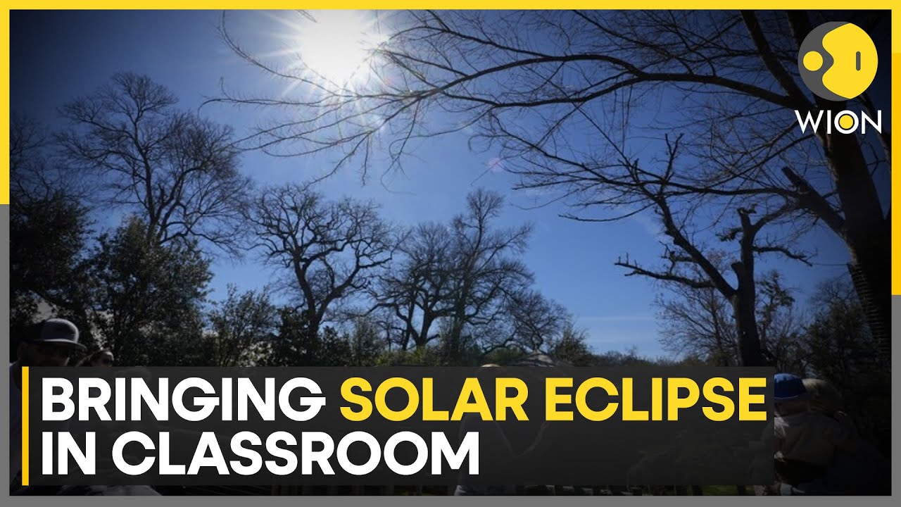 US school students learn about upcoming total Solar Eclipse on April 8 ...