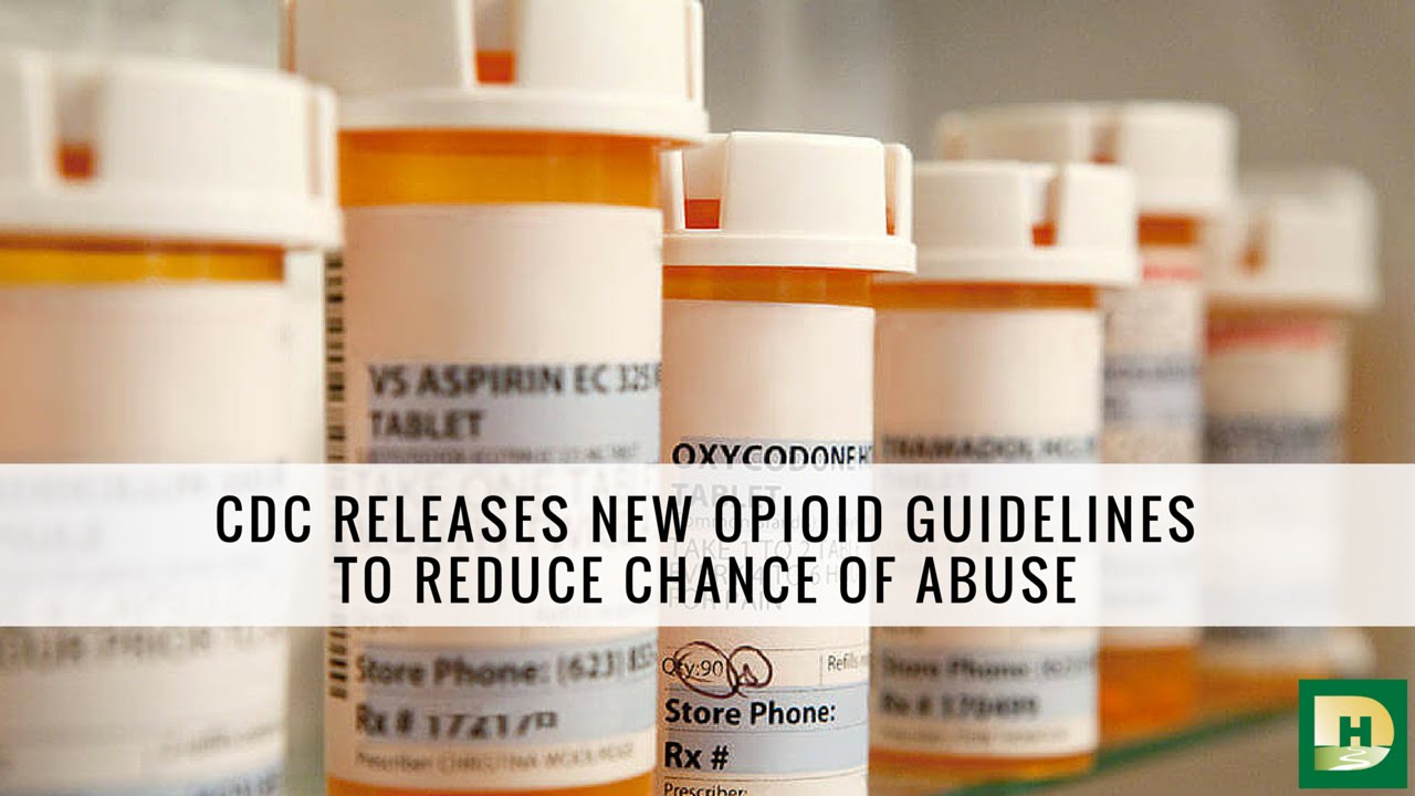 CDC Issues Guidelines to Limit Opioid Painkiller Prescriptions - YouTube