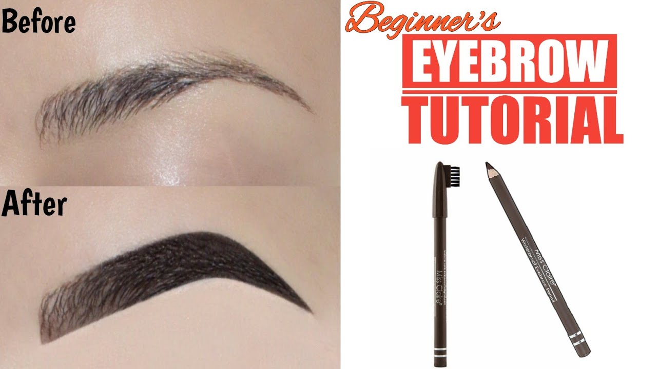 Easy EYEBROW TUTORIAL For Beginners Using Pencil || Best Eyebrow Pencil - YouTube