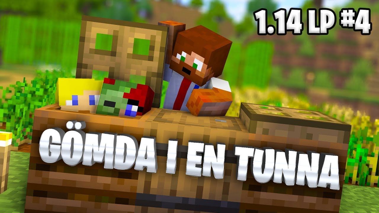 Vi stängde in oss i en tunna i Minecraft 1.14! - YouTube