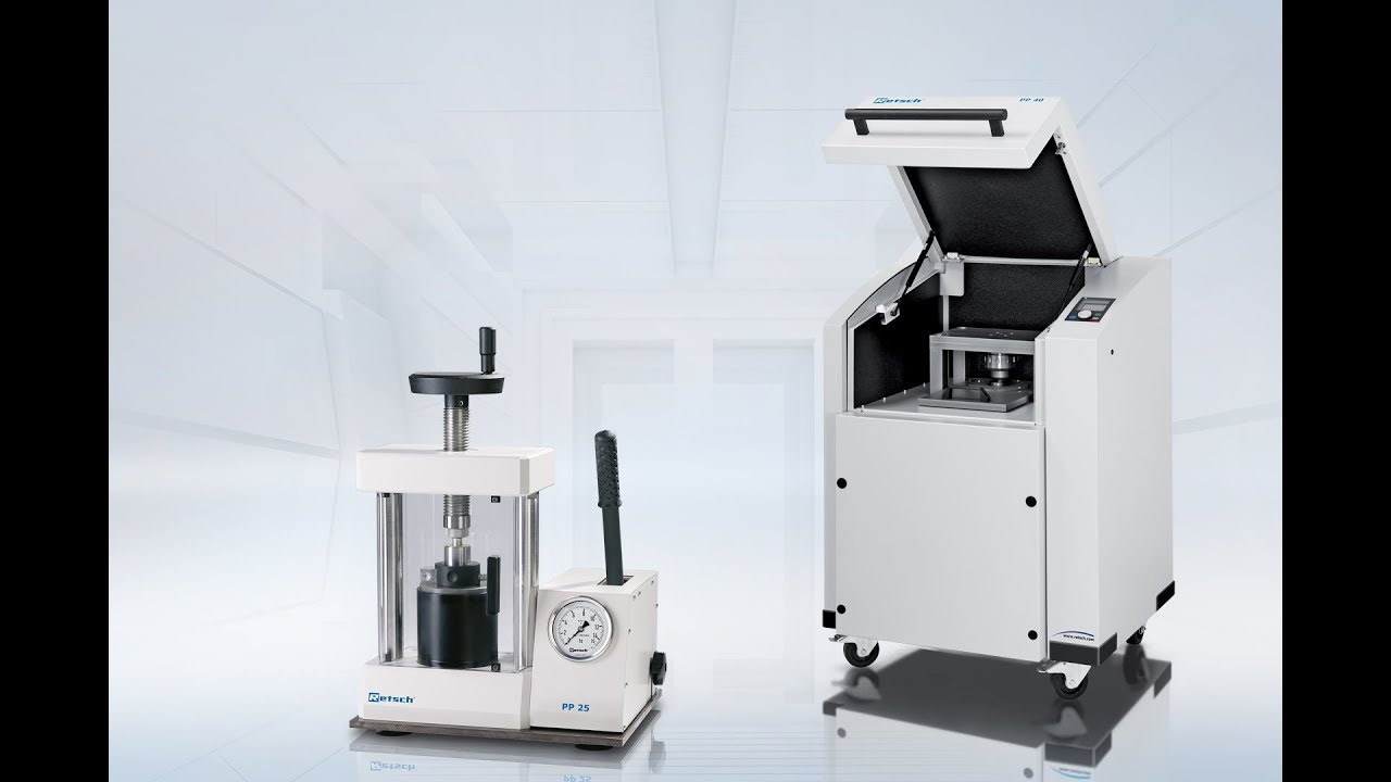 Retsch Pellet Press PP40 落地型自動壓錠機 產品介紹 - YouTube