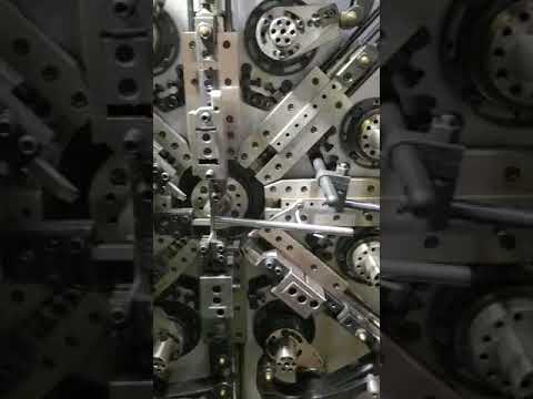 spring forming machine make extension springs - YouTube