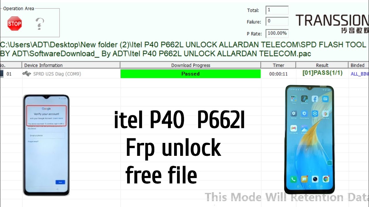 itel P40 (P662L) FRP Remove Frimware free 100% working this Frimware # ...