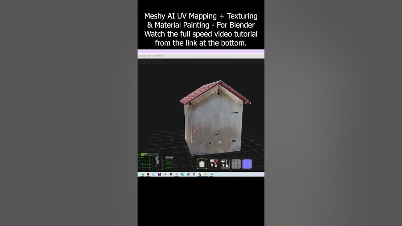 Meshy AI UV Mapping + Texturing & Material Painting - Blender 3D Models - Tutorial #meshy # ...