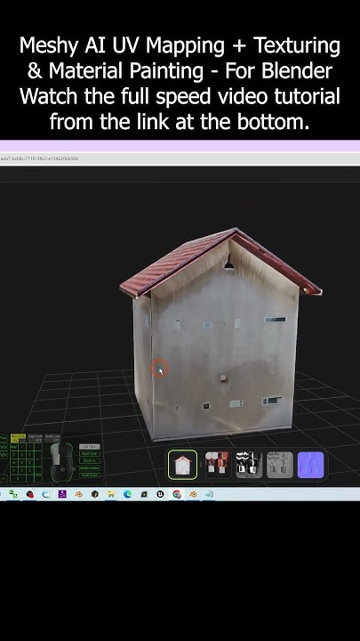 Meshy AI UV Mapping + Texturing & Material Painting - Blender 3D Models - Tutorial #meshy # ...
