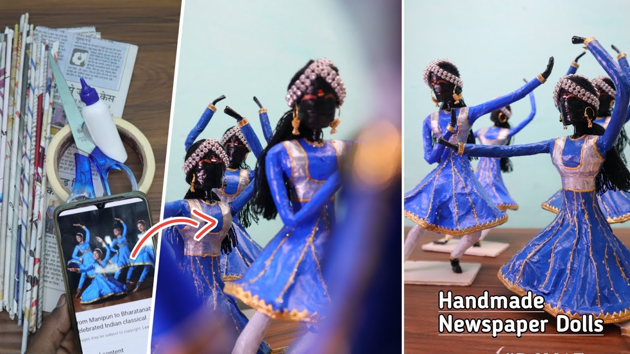 Indian Classical Dance Paper Doll | Traditional Dance Art | DIY Paper ...
