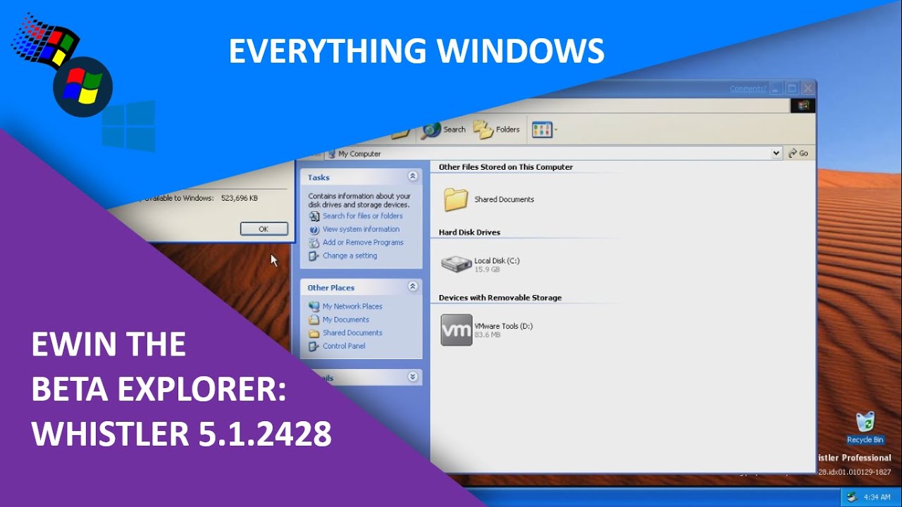 Luna Is Coming - Ewin The Beta Explorer #2 : Windows Whistler Build ...