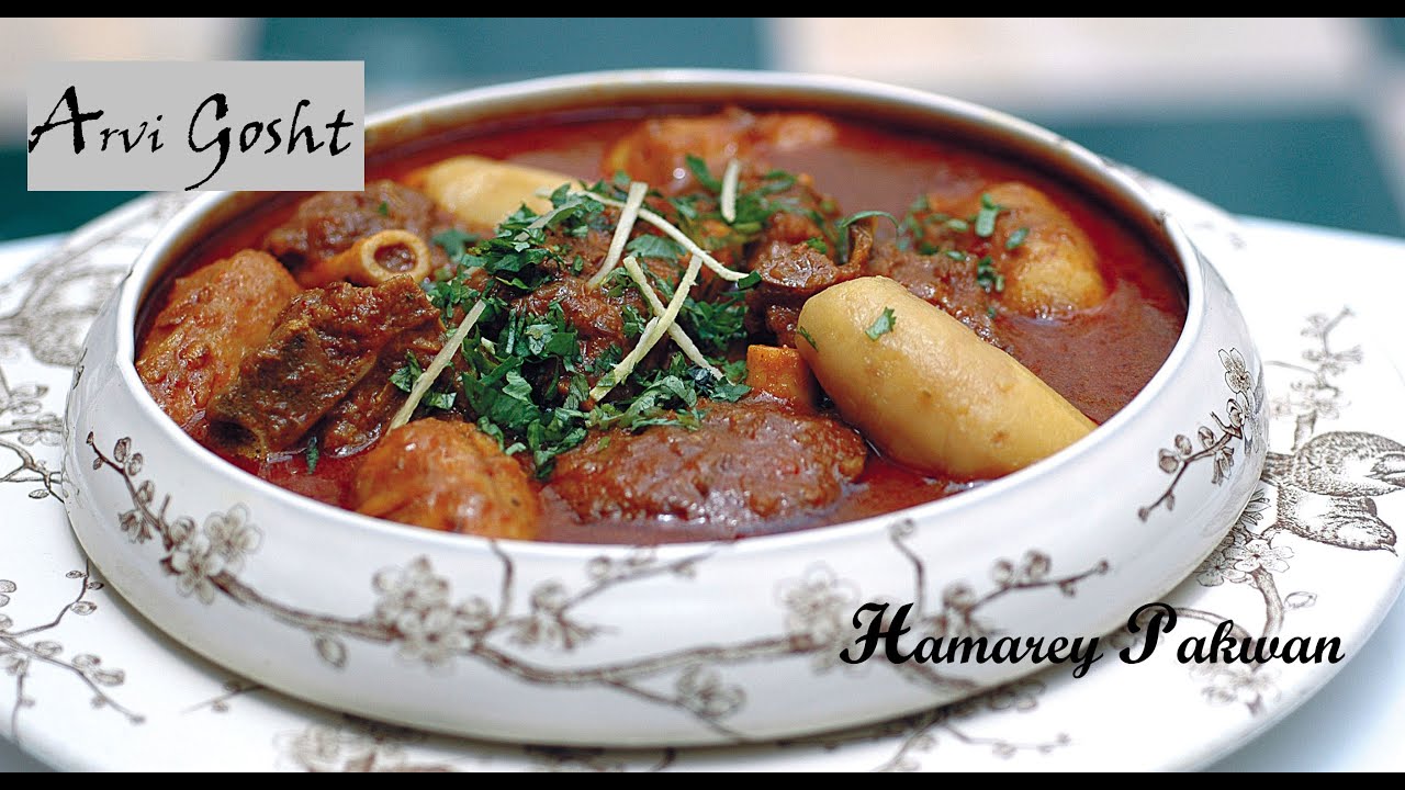 Arvi Gosht Ki Recipe/Arvi Ghost Ka Salan/Gosht ka Salan/Arvi ki Sabzi ...