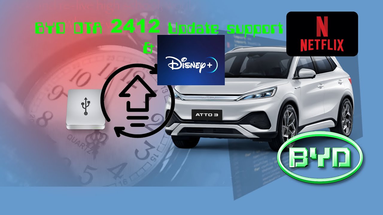 BYD OTA 2412 Supports Netflix and Disney+ - YouTube