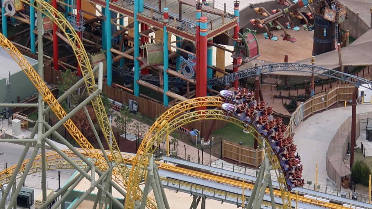 Aerial video of all the Epic Universe roller coasters Mar 1, 2025 - YouTube