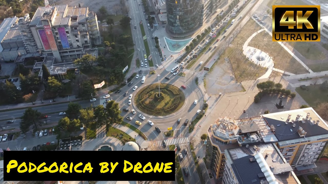Podgorica Montenegro Aerial View January 2023 - YouTube