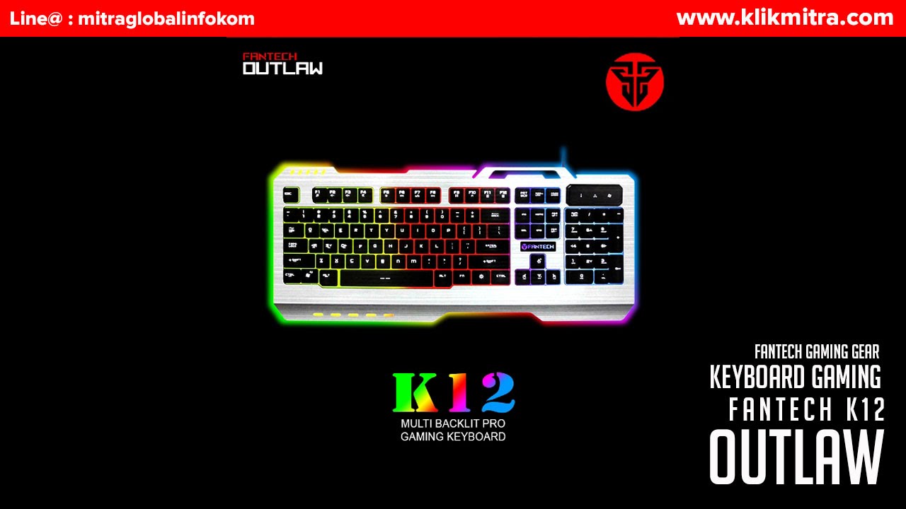 Keyboard Gaming Fantech K12 Outlaw - YouTube