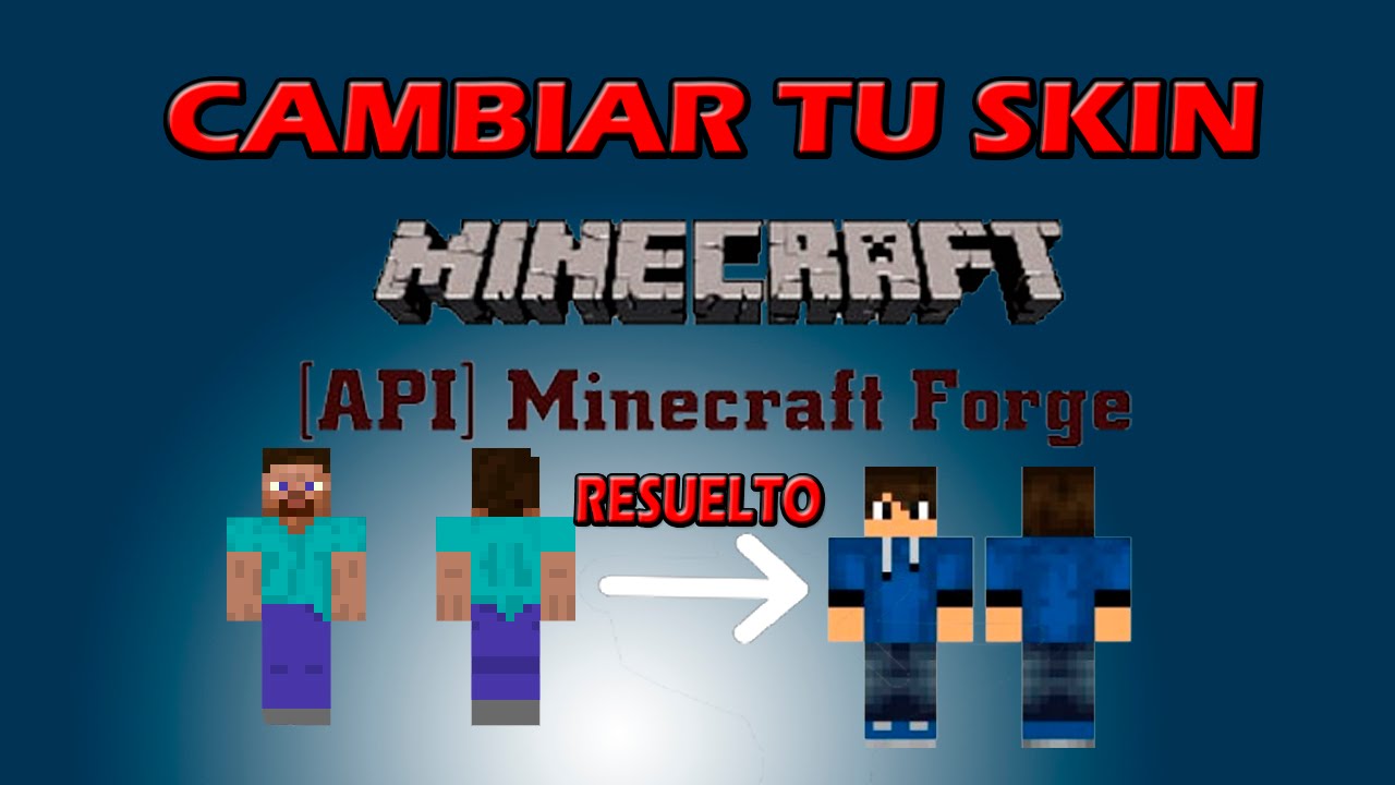 Como Cambiar Skin en Minecraft Con Forge No Premium - YouTube