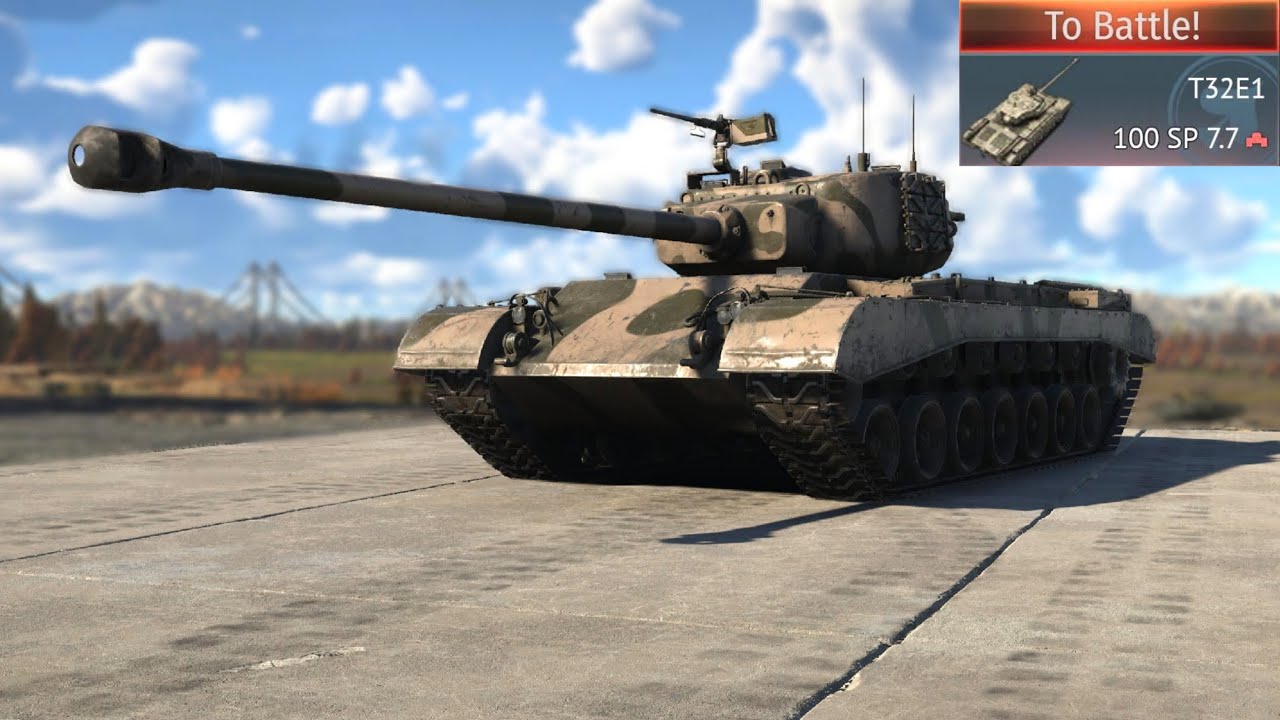 War Thunder T32E1 - YouTube