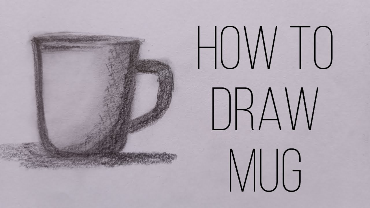 How to draw realistic mug 🍻 in easy way - YouTube