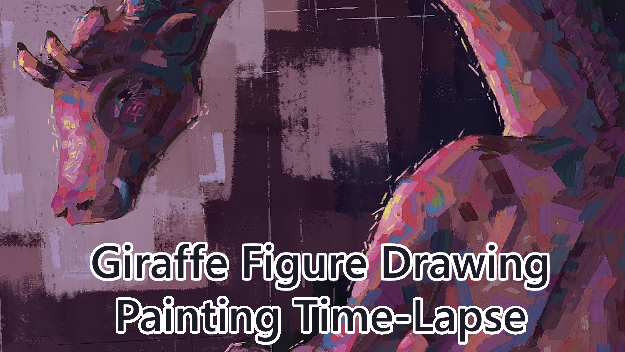 Giraffe Figure Drawing - Digital Painting Time-Lapse - YouTube