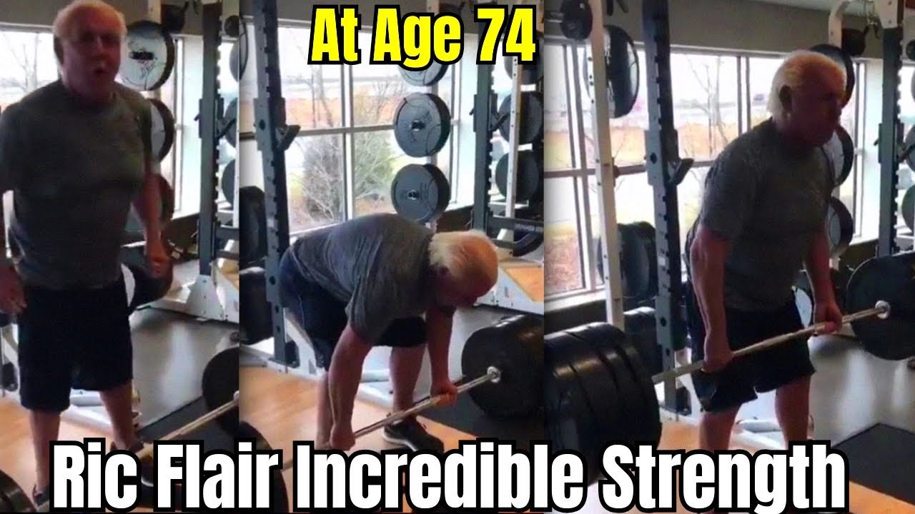 The Nature Boy Ric Flair displays incredible strength with deadlift ...