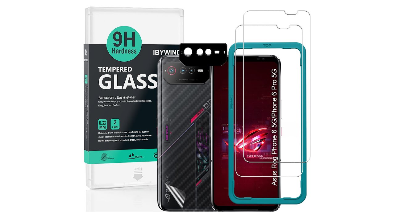 Asus Rog Phone 6/6 Pro 5G Tempered glass ibywind Protector & Easy ...