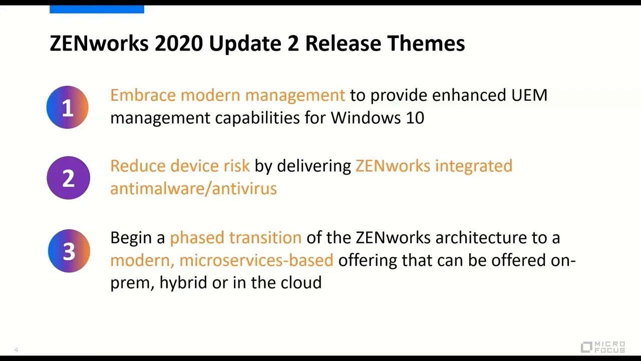 What's New in ZENworks 2020 Update 2 - YouTube