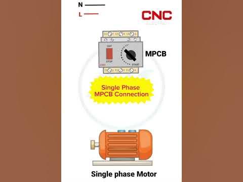 CNC Electric Single Phase MPCB Connection - YouTube