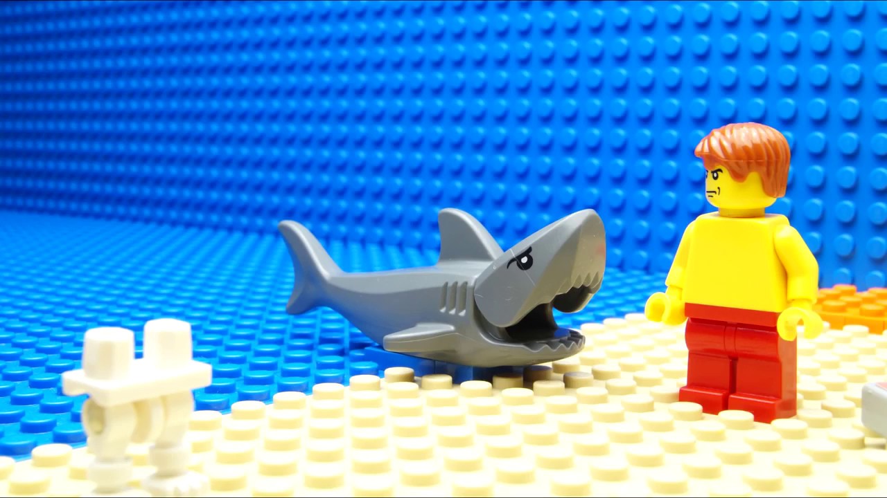 Lego Shark Attack - Cá mập tấn công Lego [Cartoon lego] - YouTube