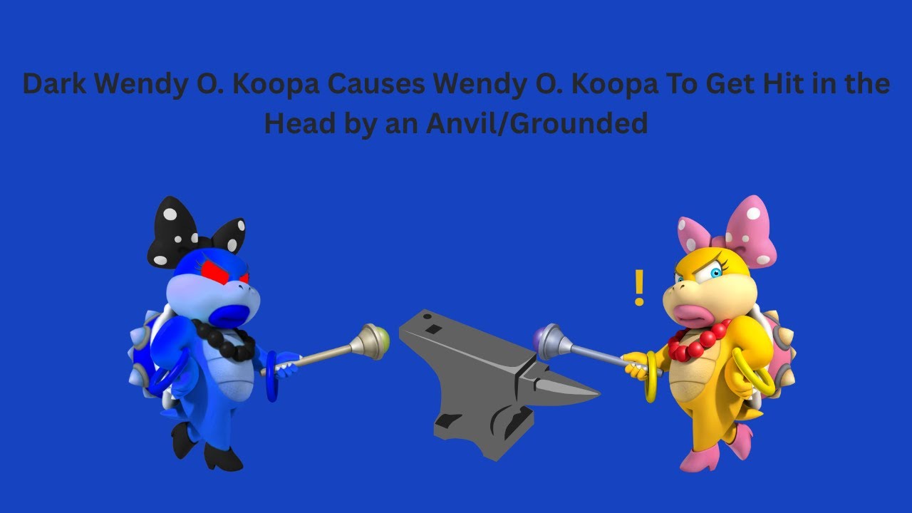 Dark Wendy O. Koopa Causes Wendy O. Koopa To Get Hit in the Head by an ...