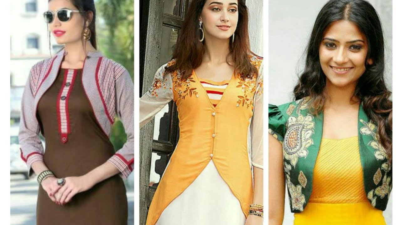 Short jacket style kurti Design/short jacket for kurti/latest kurti ...
