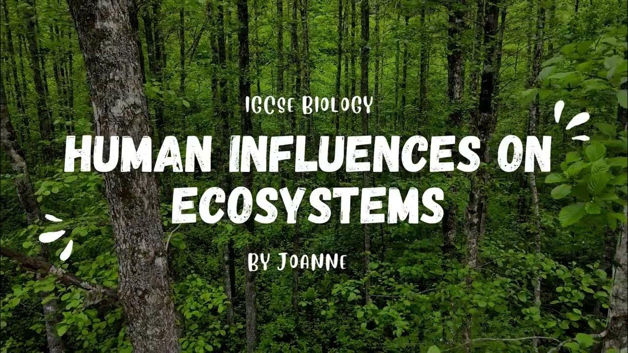 Human Influences on Ecosystems | CAIE IGCSE Biology | Year 10 & Year 11 ...
