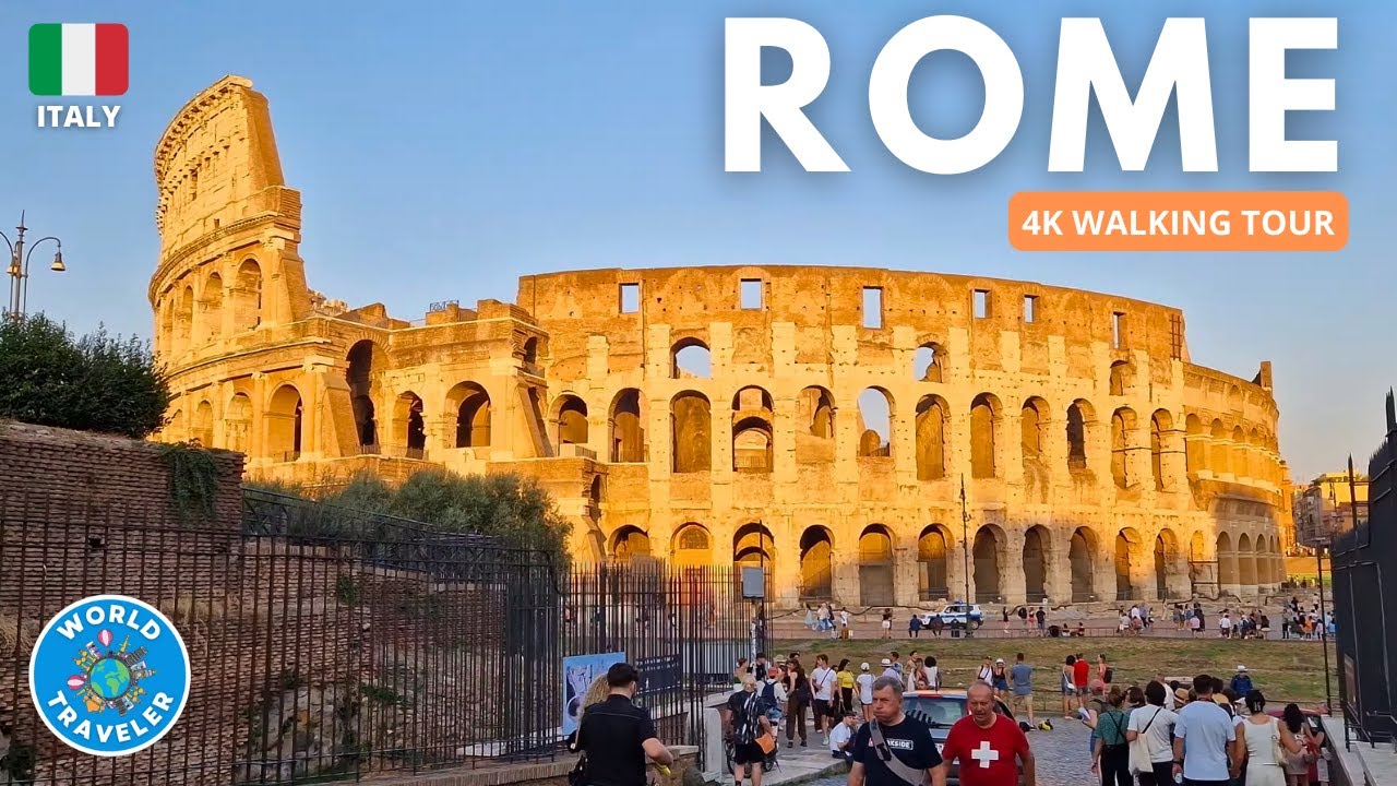 Ancient Rome Explored: From Colosseum to Roman Forum | 4K Walking Tour ...