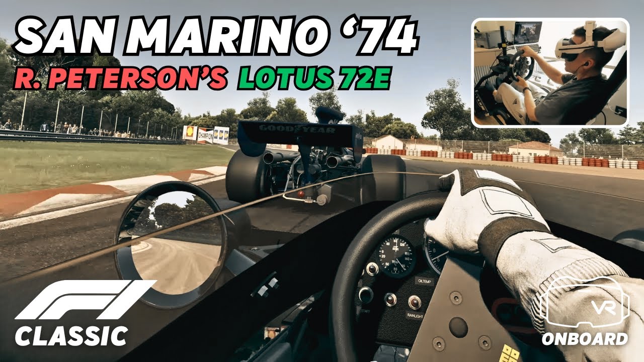 AMS2 VR - Ronnie Peterson's 1974 Lotus 72E at Historic Imola - 15 Laps ...