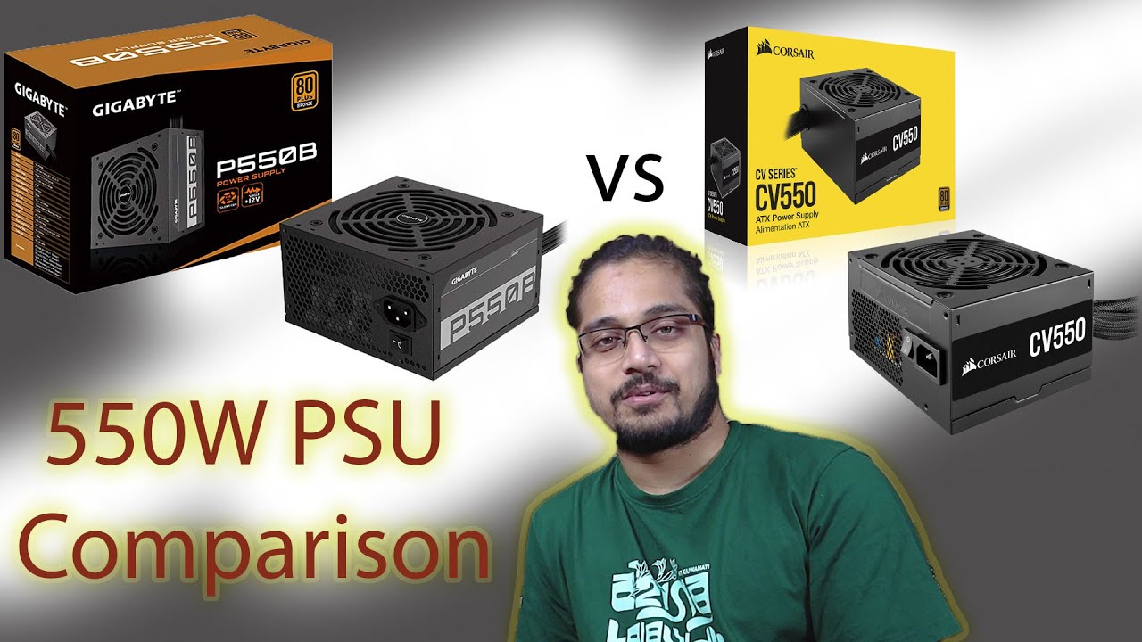 GIGABYTE GP-P550B vs CORSAIR CV550 | Power Supply Unit (PSU) Comparison ...
