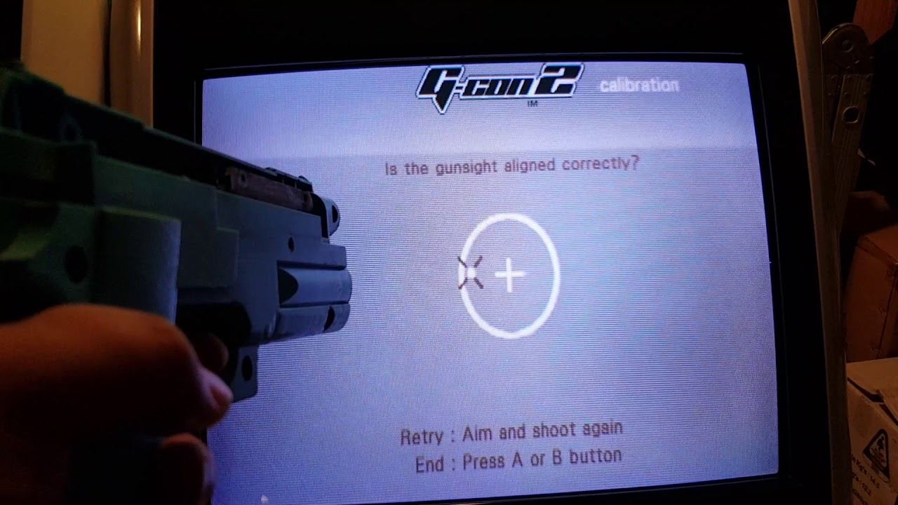 Guncon2 in Namco Arcade Gun - YouTube