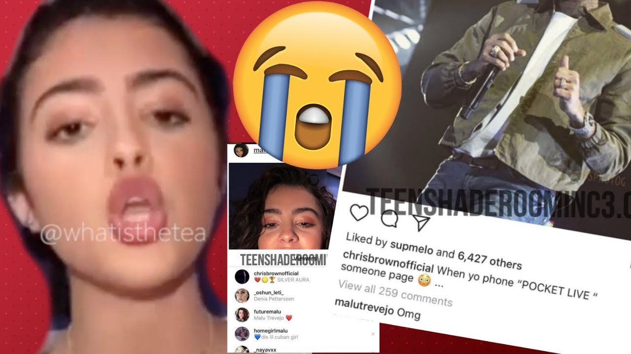MALU TREVEJO GETS PLAYED BY CHRIS BROWN ON INSTAGRAM - YouTube