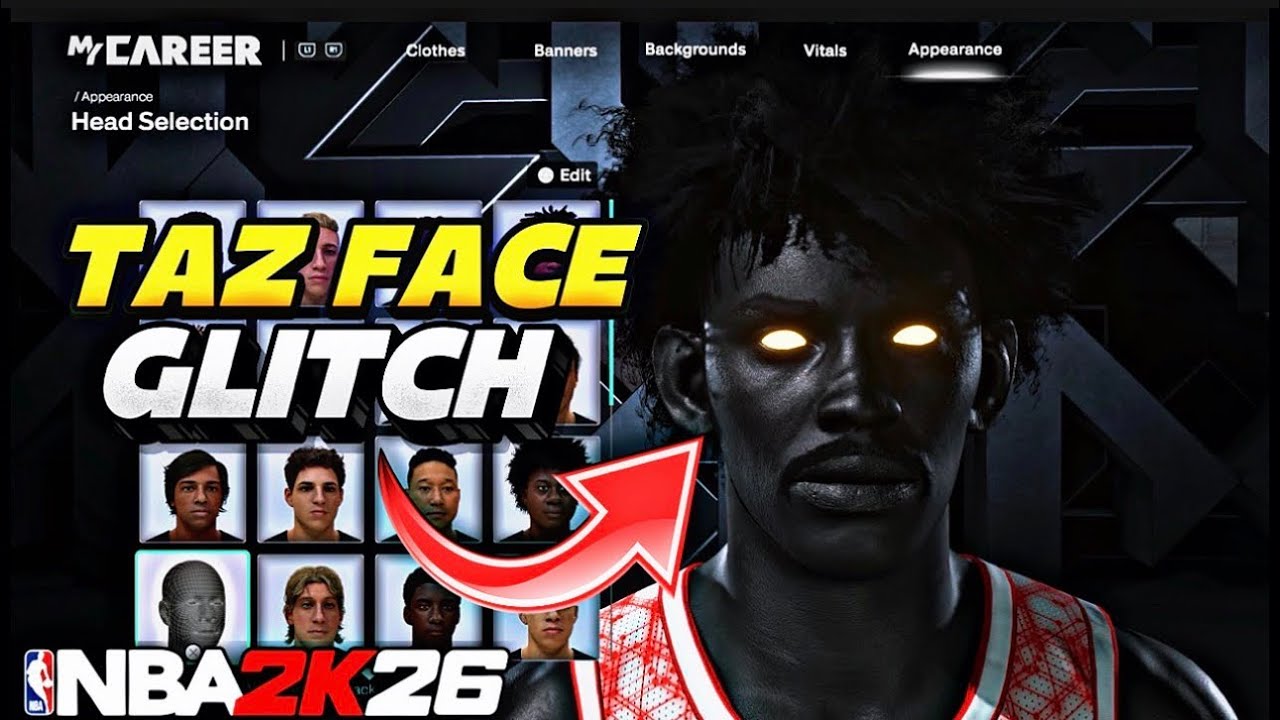 *NEW* HOW TO GET ALL BLACK TAZ FACE & BODY IN NBA 2k26! *UPDATED METHOD ...