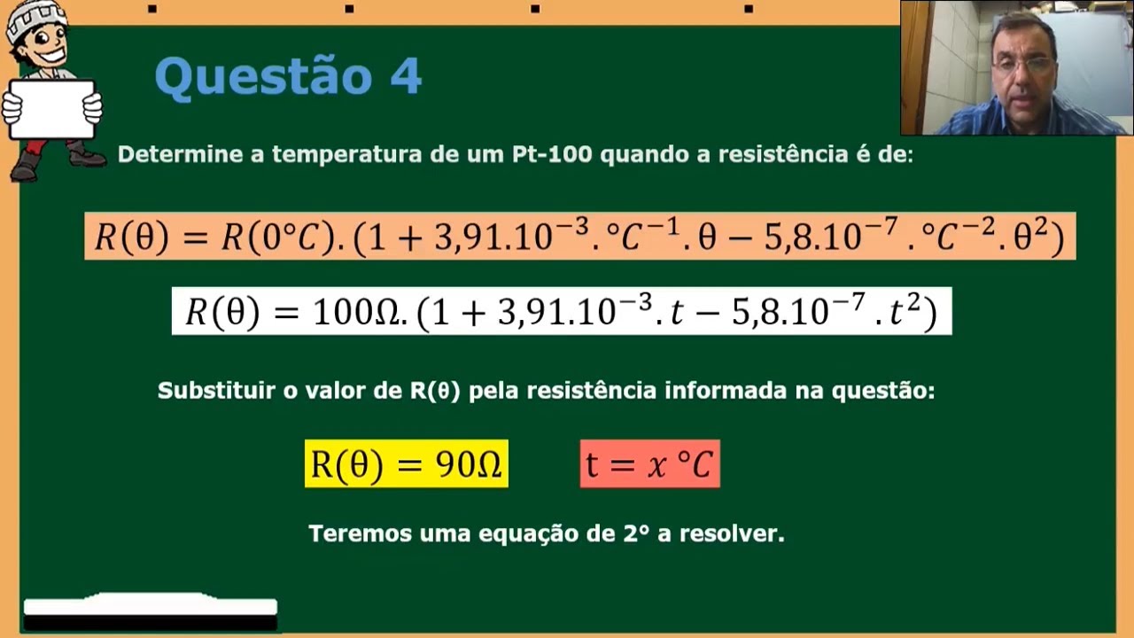 Tabela converter ohms em temperatura Tabela Pt100 Curva Qual Equação ...