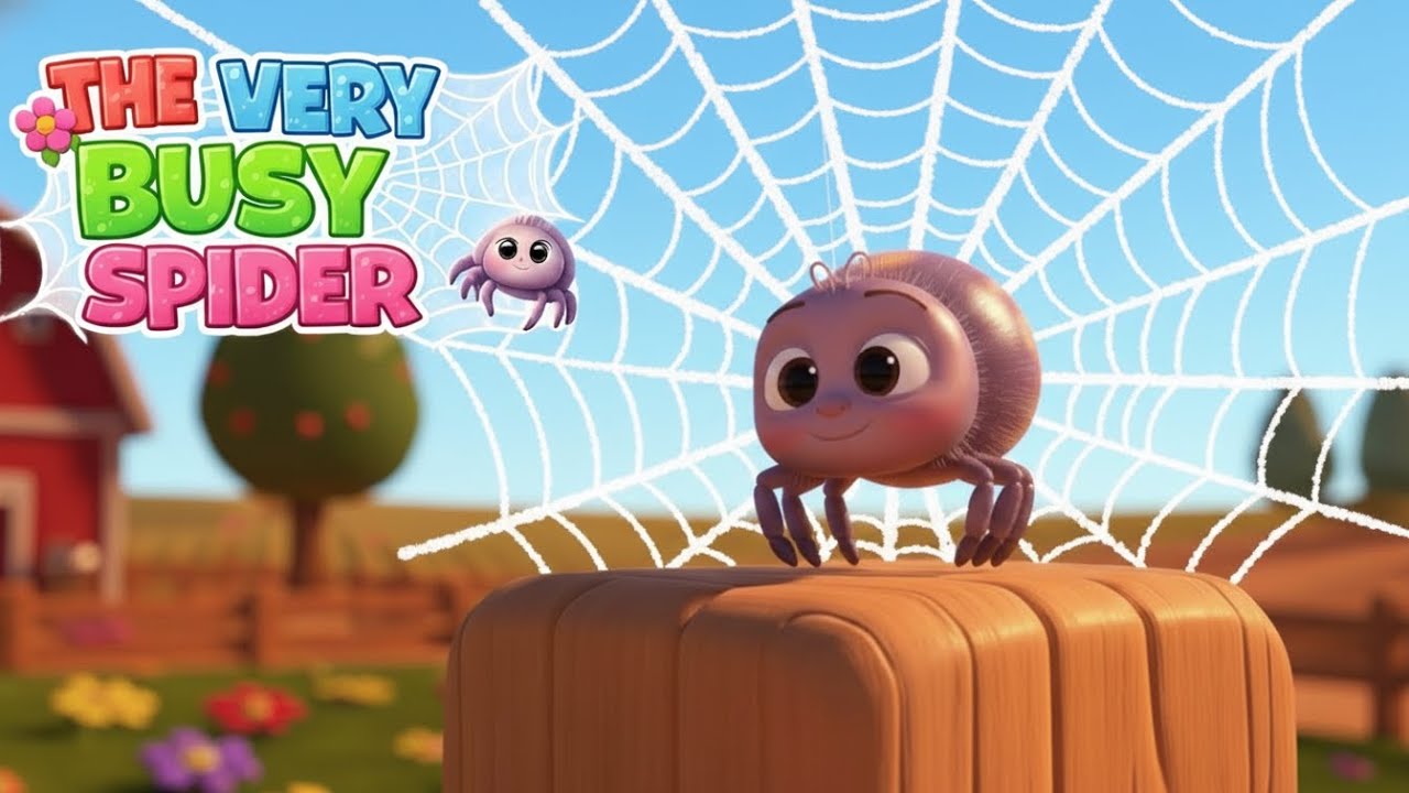 THE VERY BUSY SPIDER | Gentle Story for Kids | Children's read aloud ...